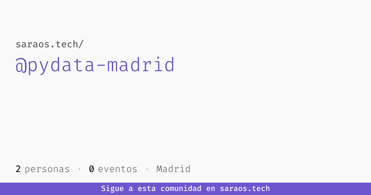PyData Madrid